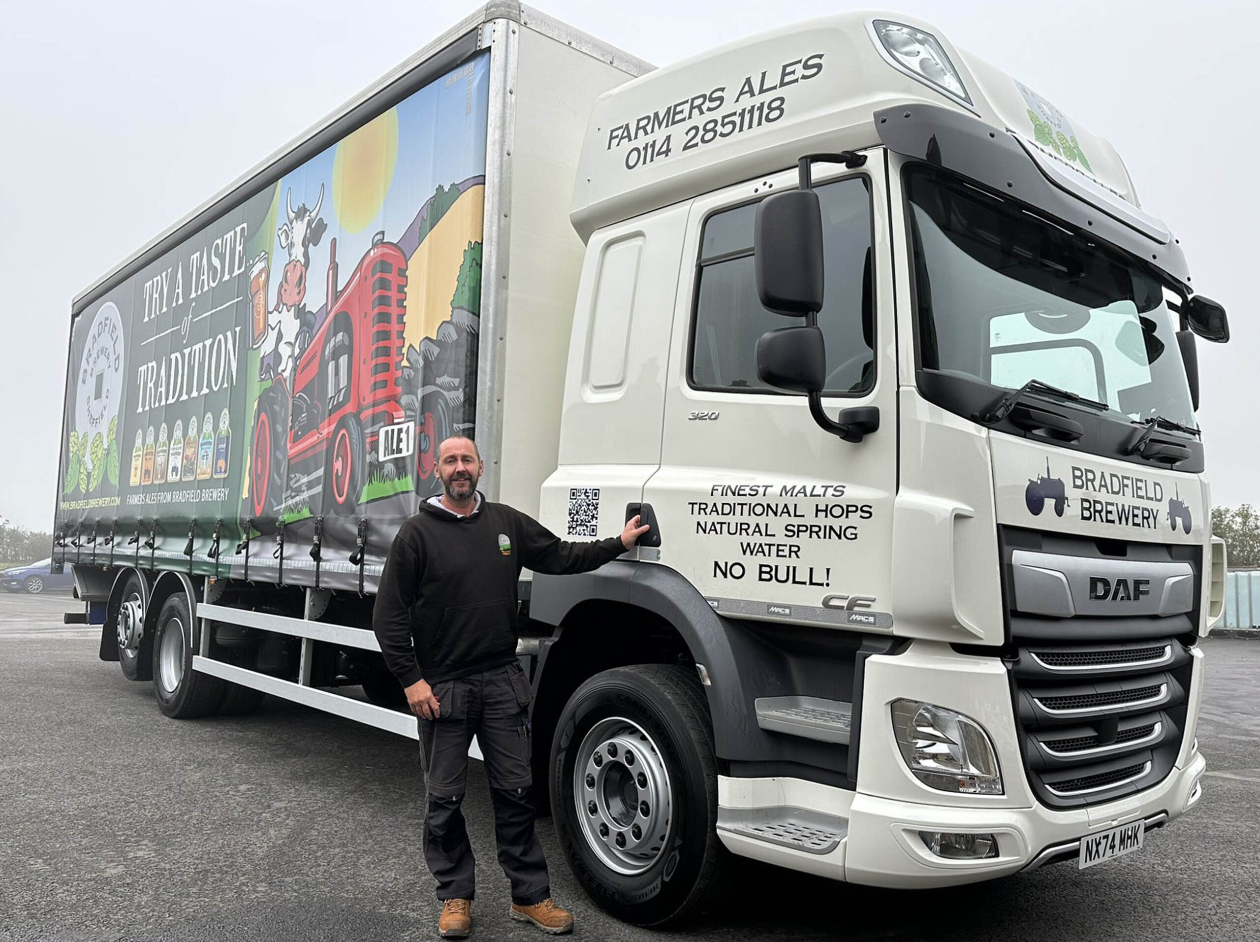 Vehicle Livery design for Bradfield Brewery