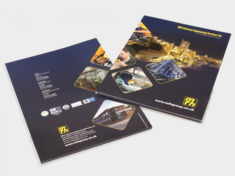 MFH Contract Engineering bespoke marketing folder
