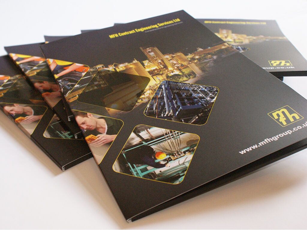 MFH Contract Engineering bespoke marketing folder