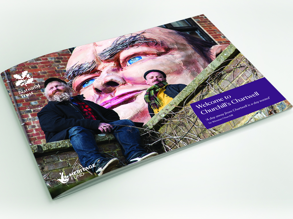 Graphic design of Churchill’s Chartwell project advocacy document