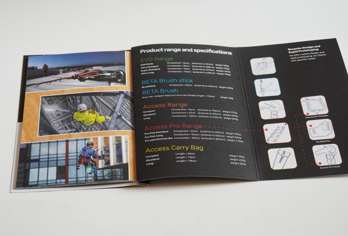 Product catalogue for BETA Climbing Design: Graphic Design.